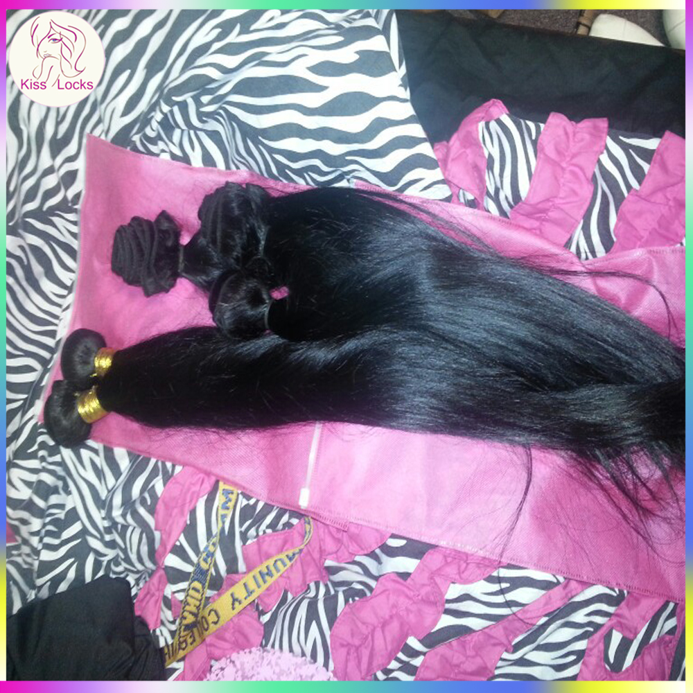 Coarse raw filipino straight hair sample order 1 bundle package ...